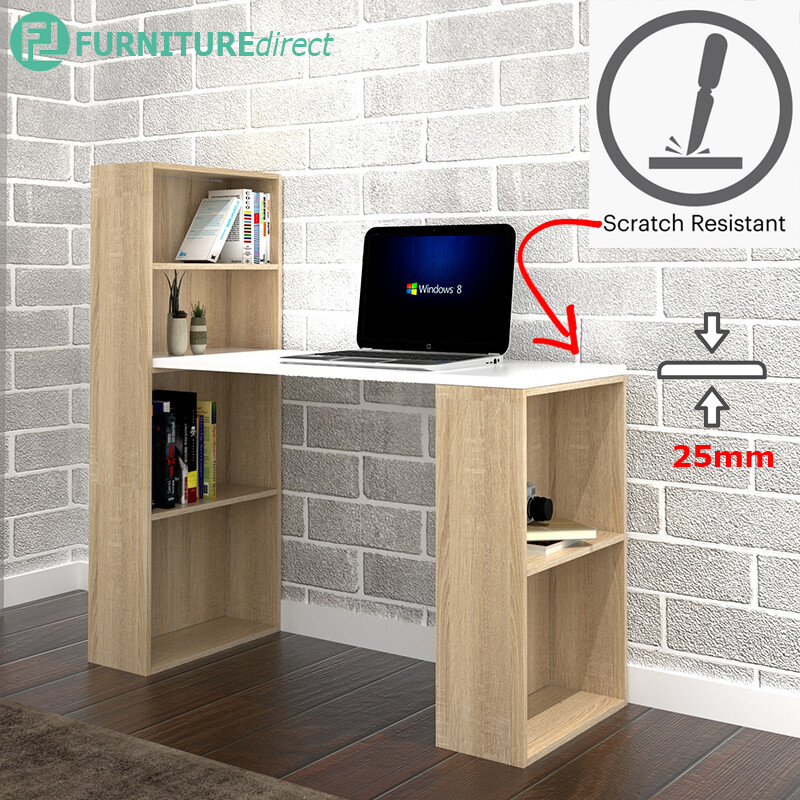 Buy Oxford Melamine Top Study Desk With Bookcase Online In, 58% OFF