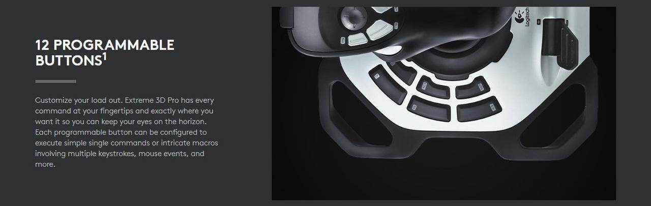 Buy Logitech Extreme 3D Pro Gaming Joystick Twister Control at Best ...