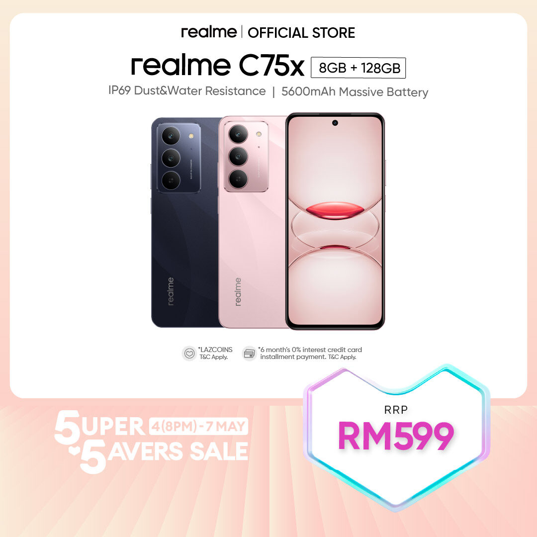 realme C75x Price in Malaysia & Specs - RM575 | TechNave