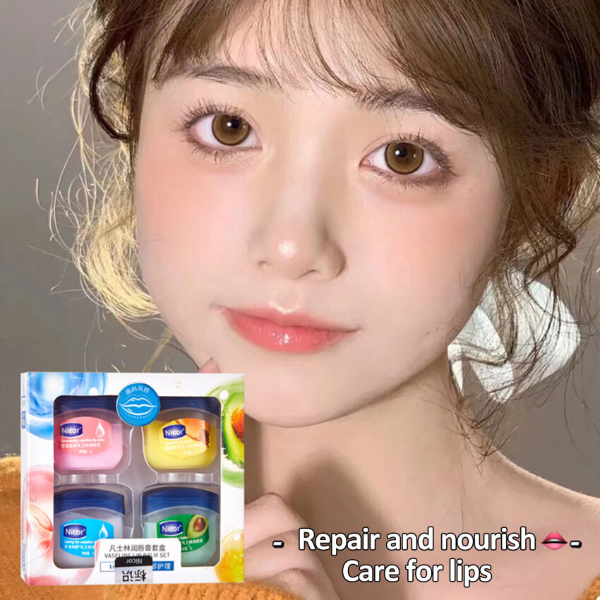 Vaseline Lip Balm Moisturizing Lipstick Base Moisturizer Makeup Natural Plant Anti-cracking Long ...