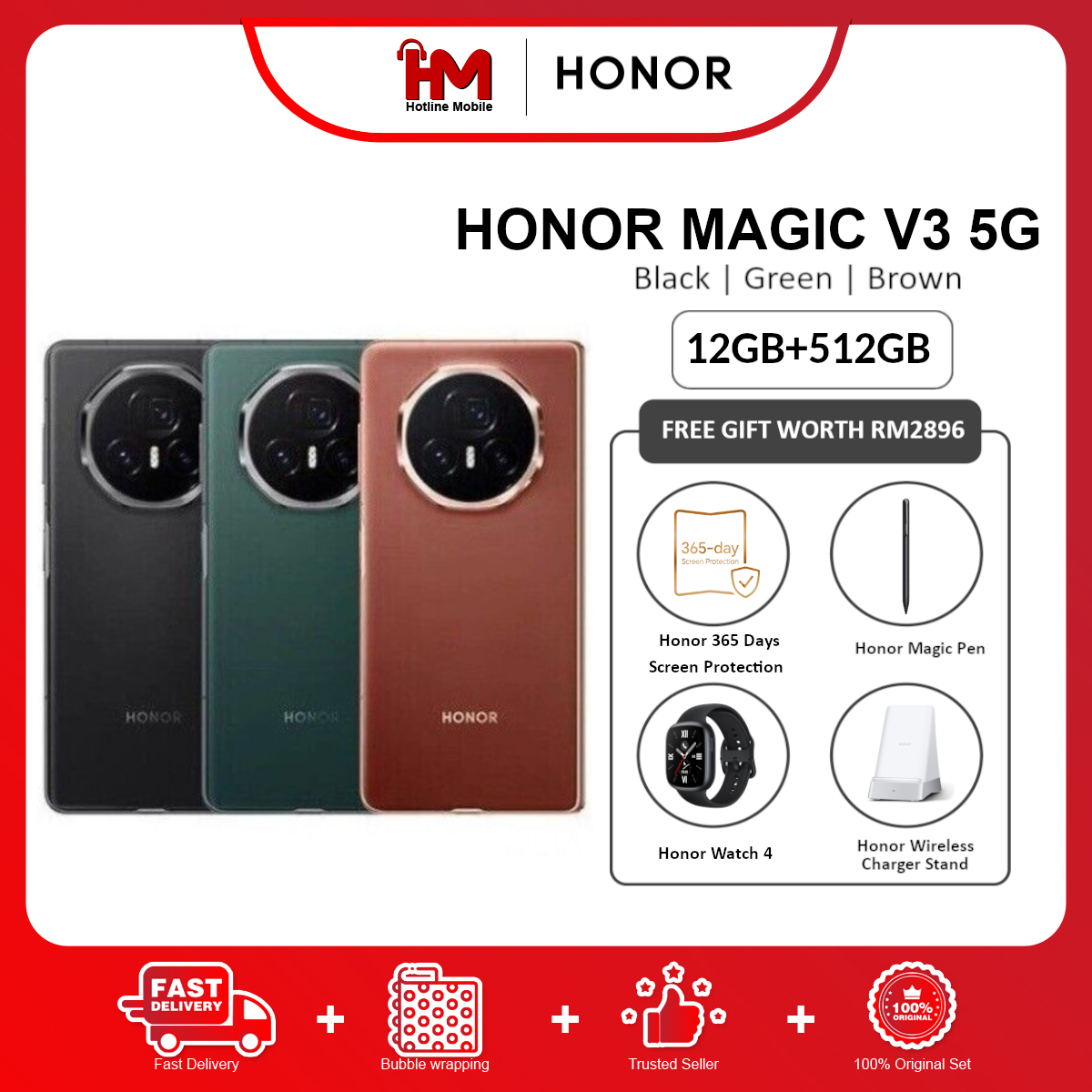 Honor Magic V3 Price in Malaysia & Specs - RM6999 | TechNave