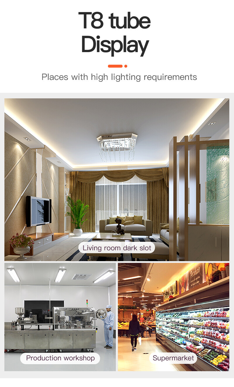 Đèn Tuýp Led T5 T8 Đèn Tuýp 20W 10W Đèn Tuýp Led Đèn Thanh Cho Tủ Bếp Đèn Tường 220/110V 30/50 ...