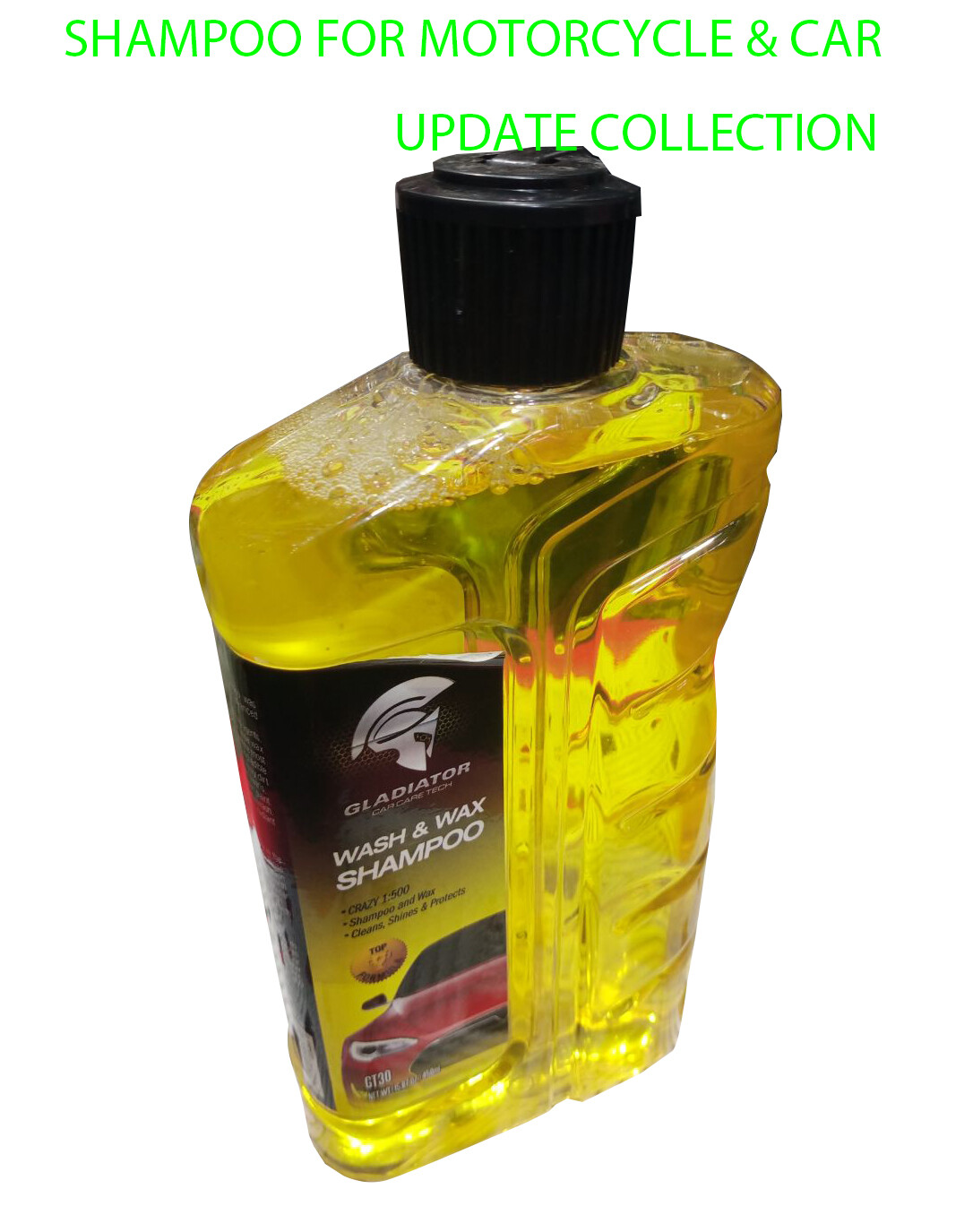 Gladiator Wash Wax And Shampoo 450 Ml (Use For Car & Bike)