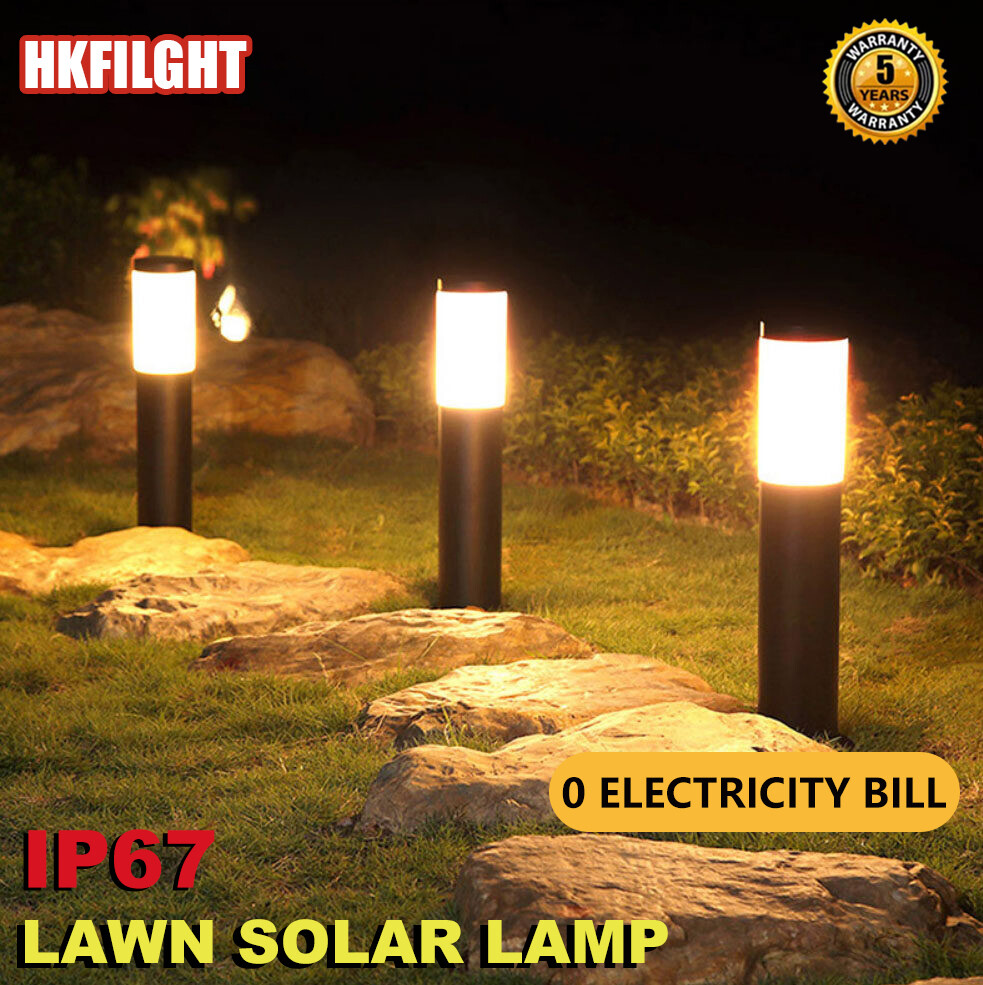 Shop （5 Years Warranty）hkfilght Outdoor Solar Garden Lights Stainless ...