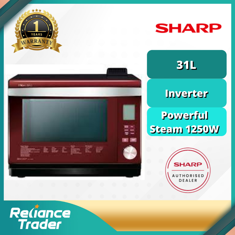 SHARP Microwave Ovens 31 L Red Healsio Water Oven Buy SHARP Microwave ...