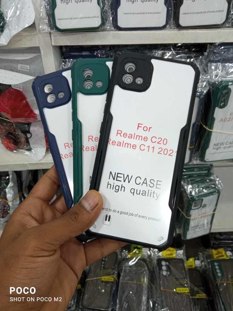 Realme C11 C20 Xundu Shockproof Cover: Transparent Matt Hard Case for ...