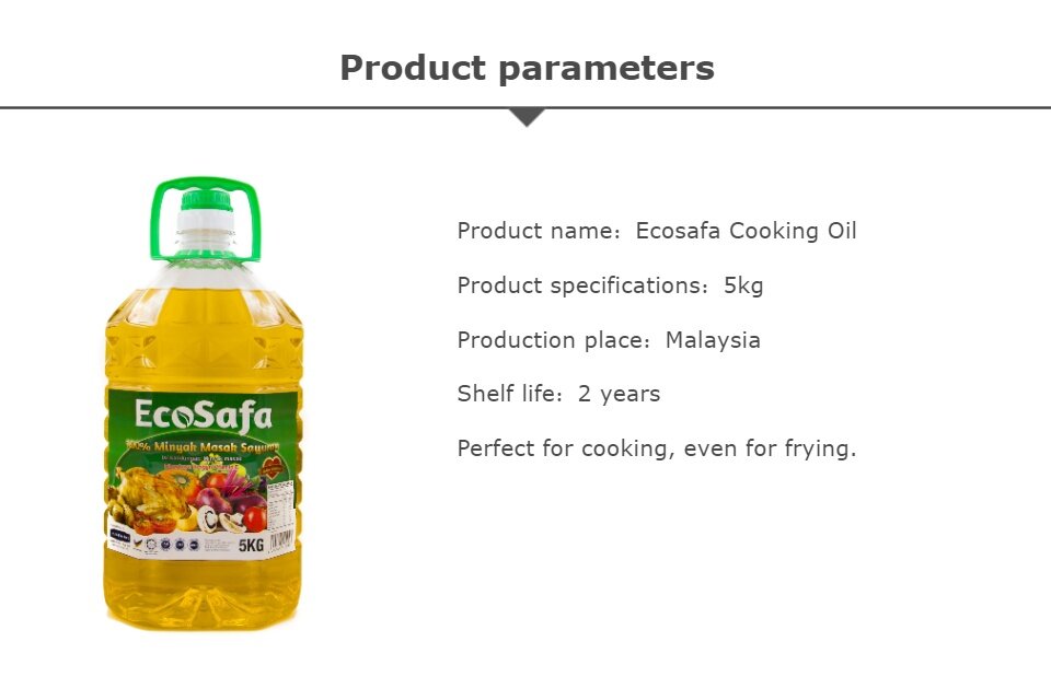 Ecosafa Refined Cooking Oil 5KG