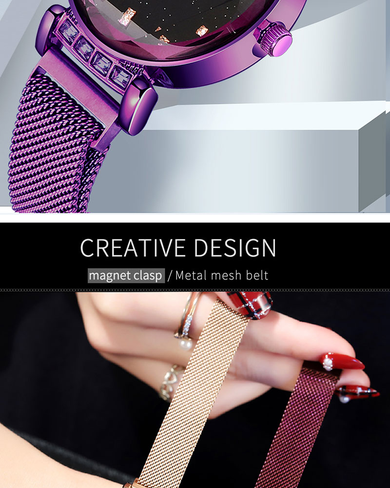 Original SANDA P248 Luxury Milan Mesh Magnet Clasp Stainless Steel Band ...