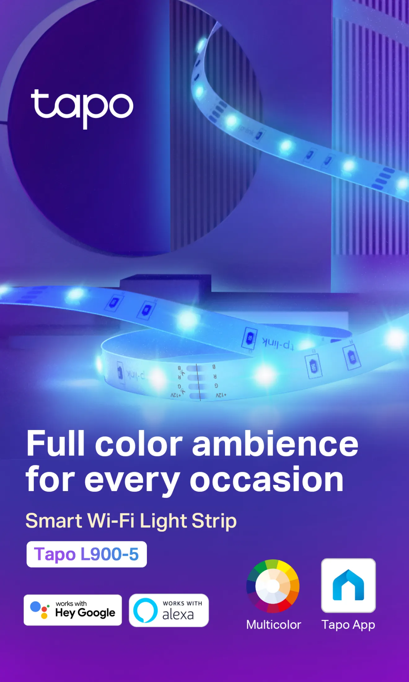 TP-Link Tapo L900-5 / L900-10 Full Colors Smart WiFi LED Light Strip ...